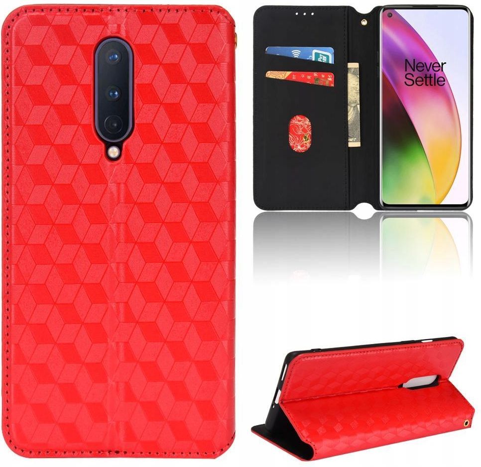 Case For Oneplus 8 Wallet Pu Leather Card Slots Holder 3D Pattern ...