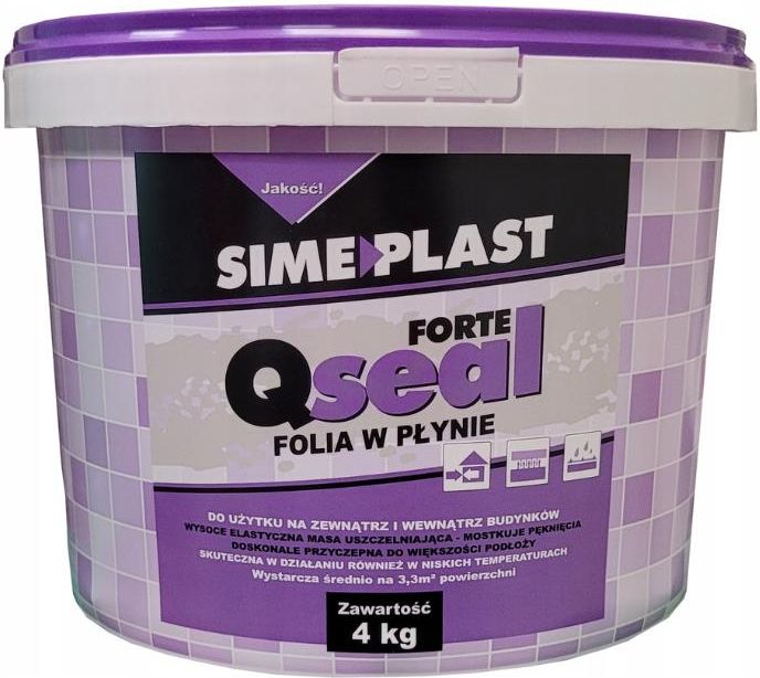 SIME PLAST QSEAL FORTE folia w płynie do wewnątrz i na zewnątrz ...