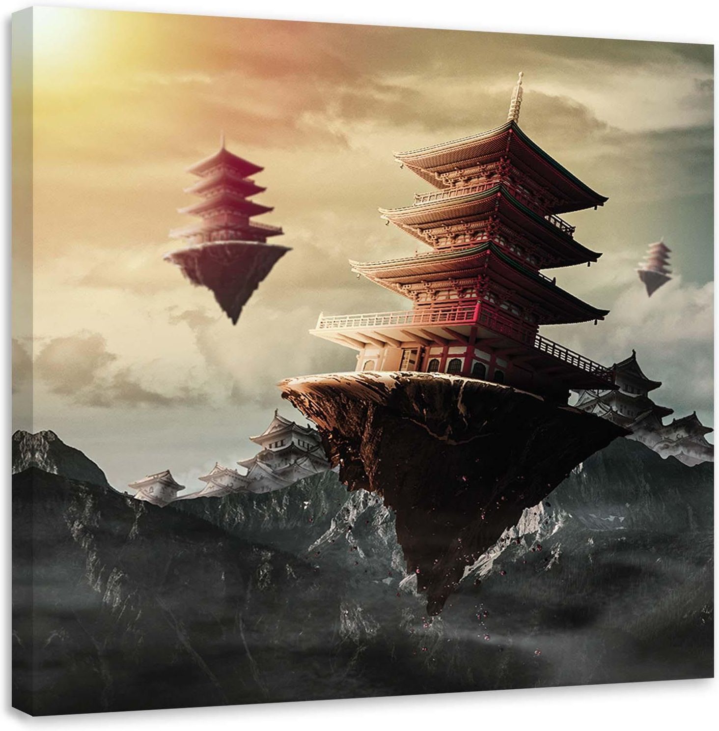 Feeby Obraz Na Płótnie Chiński Budynek W Locie Zehem Chong 60X60 ...