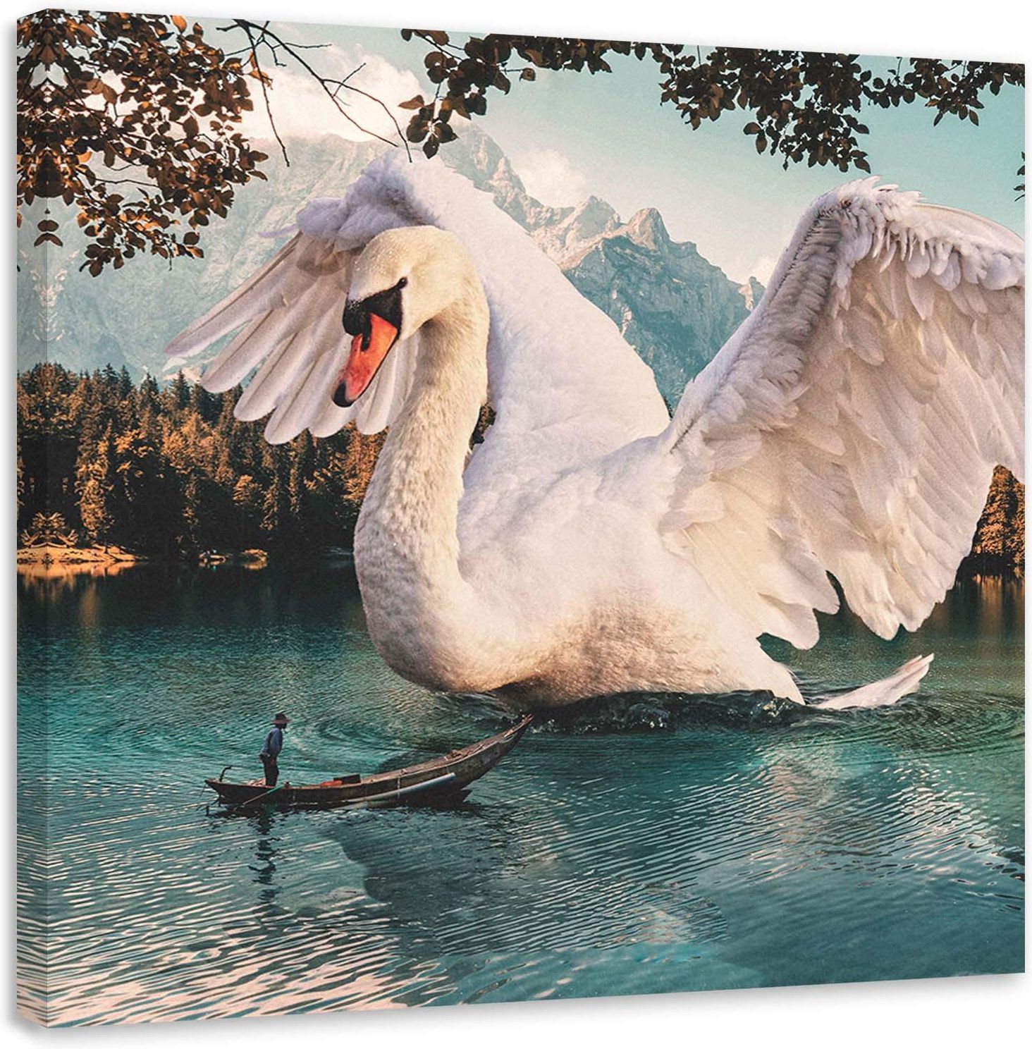 Feeby Obraz Na Płótnie Wielki Łabędź Zehem Chong 30X30 - Opinie i ...