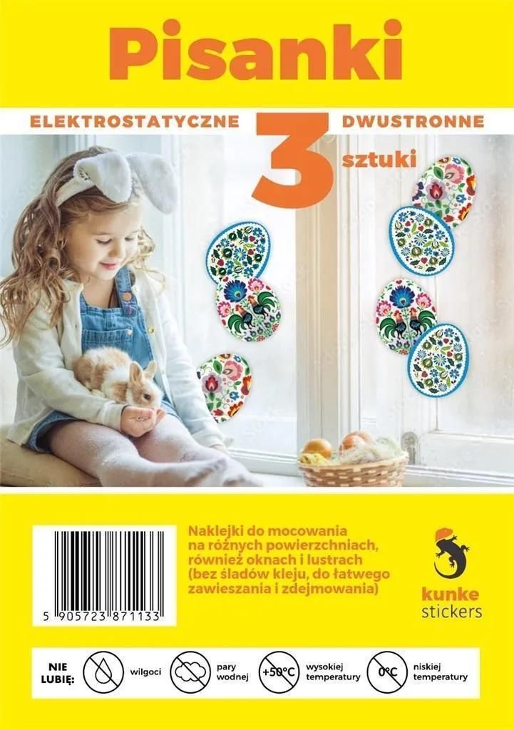 Kunke Naklejki Wielkanocne Pisanki 3Szt. - Ceny i opinie - Ceneo.pl