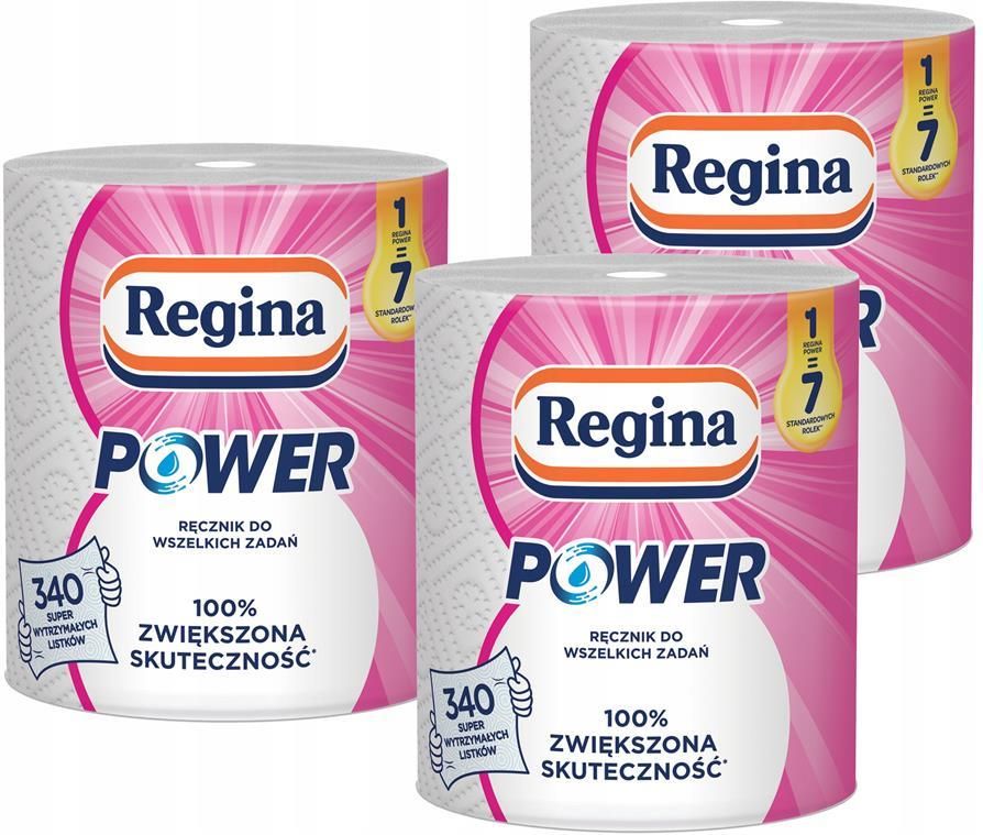 Regina Zestaw Ręcznik Papierowy Power - 3 Opakowania W Zestawie - Ceny ...