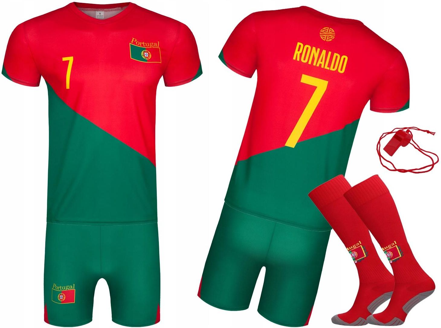 Strój Piłkarski getry Ronaldo 7 Portugalia rozmiar 134 - Ceny i opinie ...