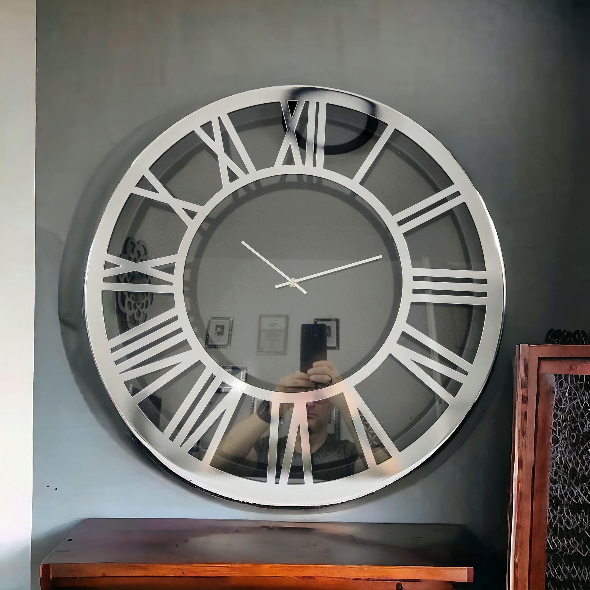 Zegar LOFT PREMIUM 60 cm Black / Silver Y630 - Opinie i atrakcyjne ceny ...