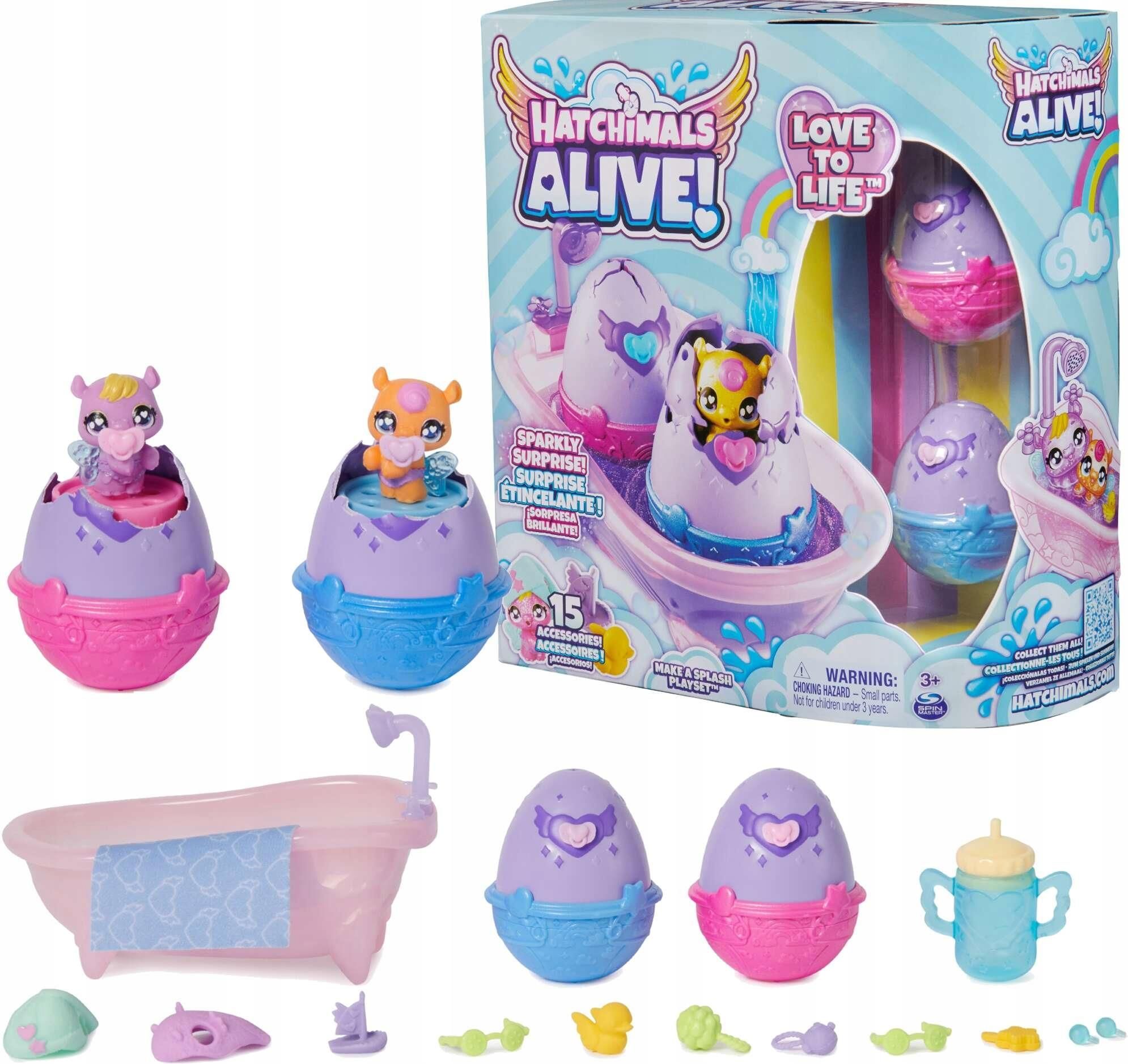 Spin Master Hatchimals Alive! Live To Kąpiel Brokatowych Figurek - Ceny ...