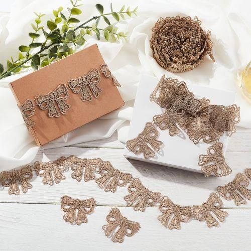 Image Arte Koronka Gipiura Haft Metallic Antique Gold Kokarda 45x45mm ...