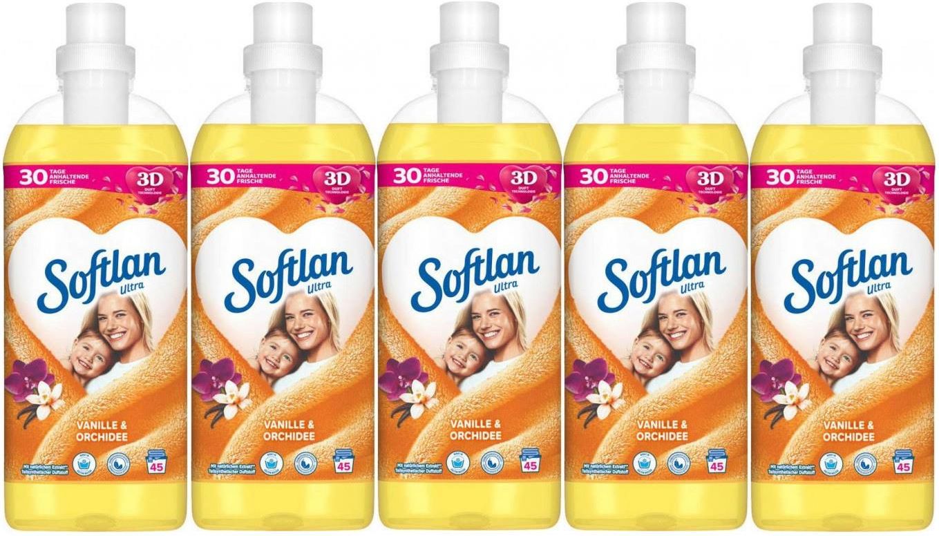Softlan 3D Ultra Koncentrat Vanila&Orchida Żółty Płyn Do Płukania ...
