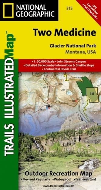 Two Medicine, Glacier National Park National Maps - Literatura ...