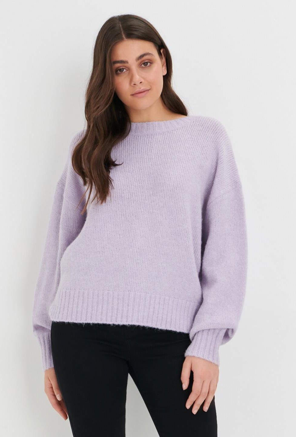 Sinsay Sweter oversize 9396E-04X Lawendowy - Ceny i opinie - Ceneo.pl