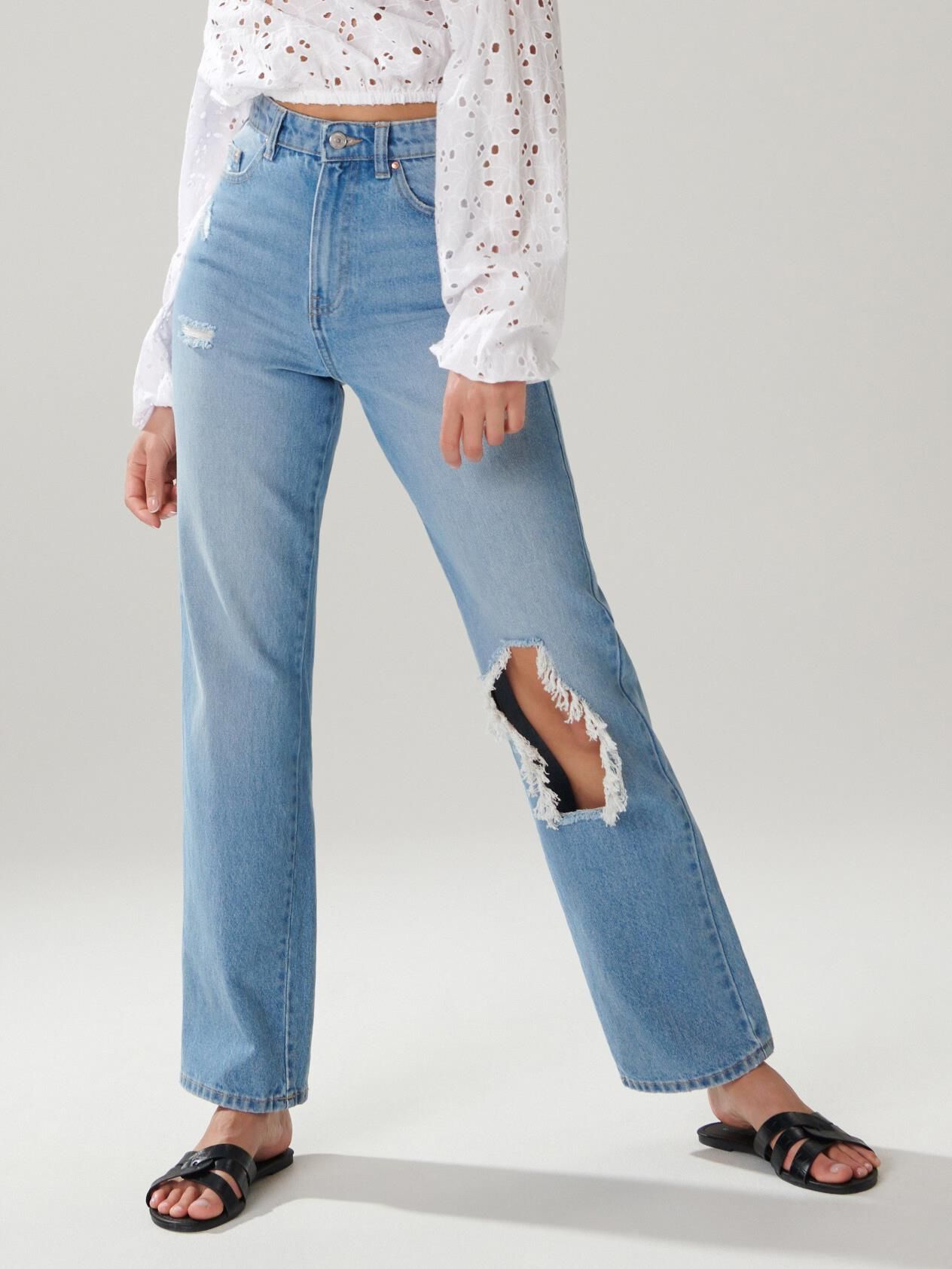 Jeansy Sinsay 6181J-55J Niebieskie - Ceny i opinie - Ceneo.pl