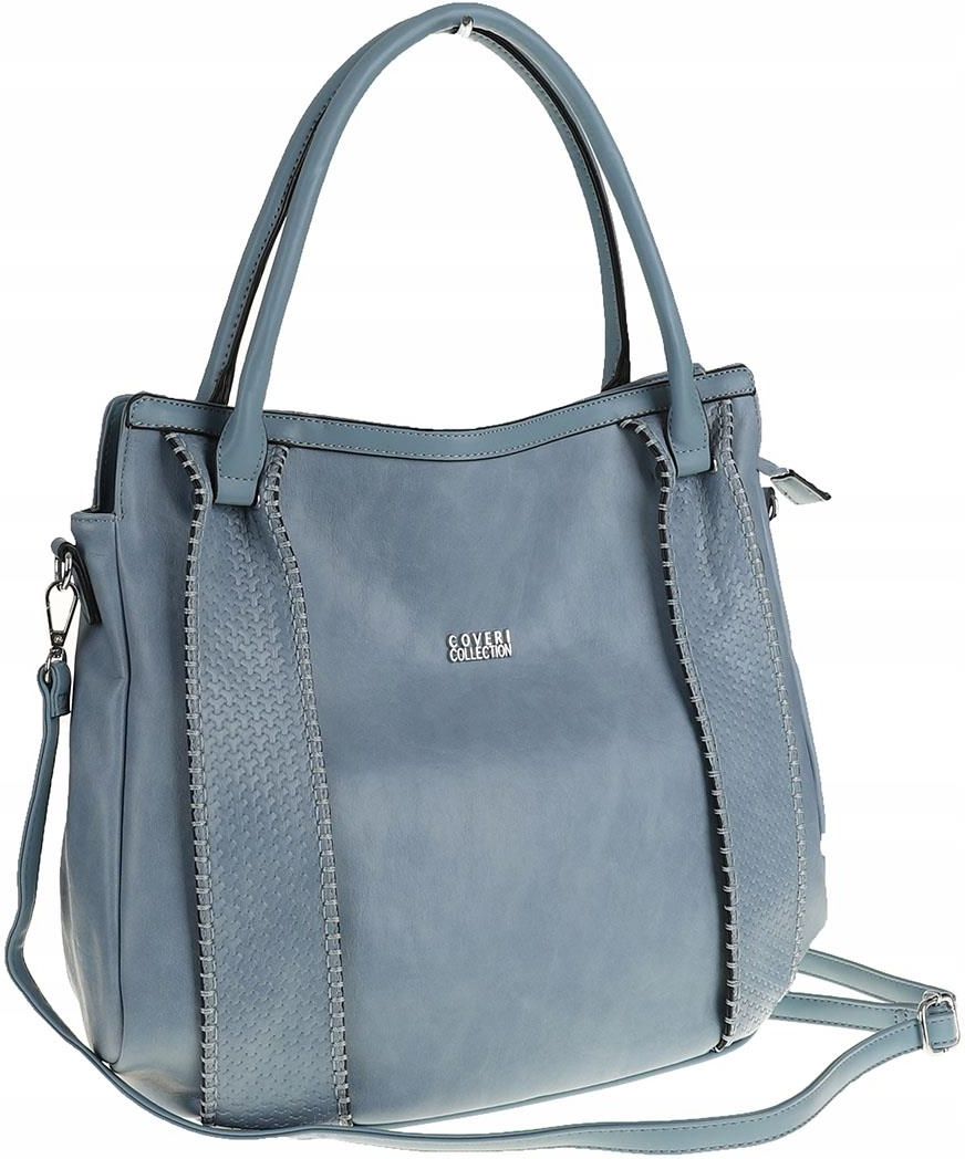 Coveri Collection Torebka damska worek niebieska listonoszka CC6061 ...