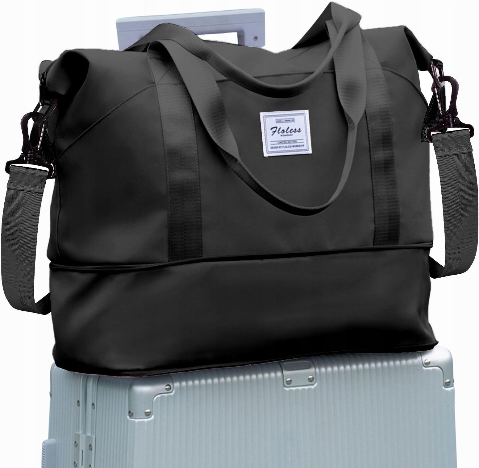 Duża torba podróżna damska torba weekendowa torba na ramię sportową ...