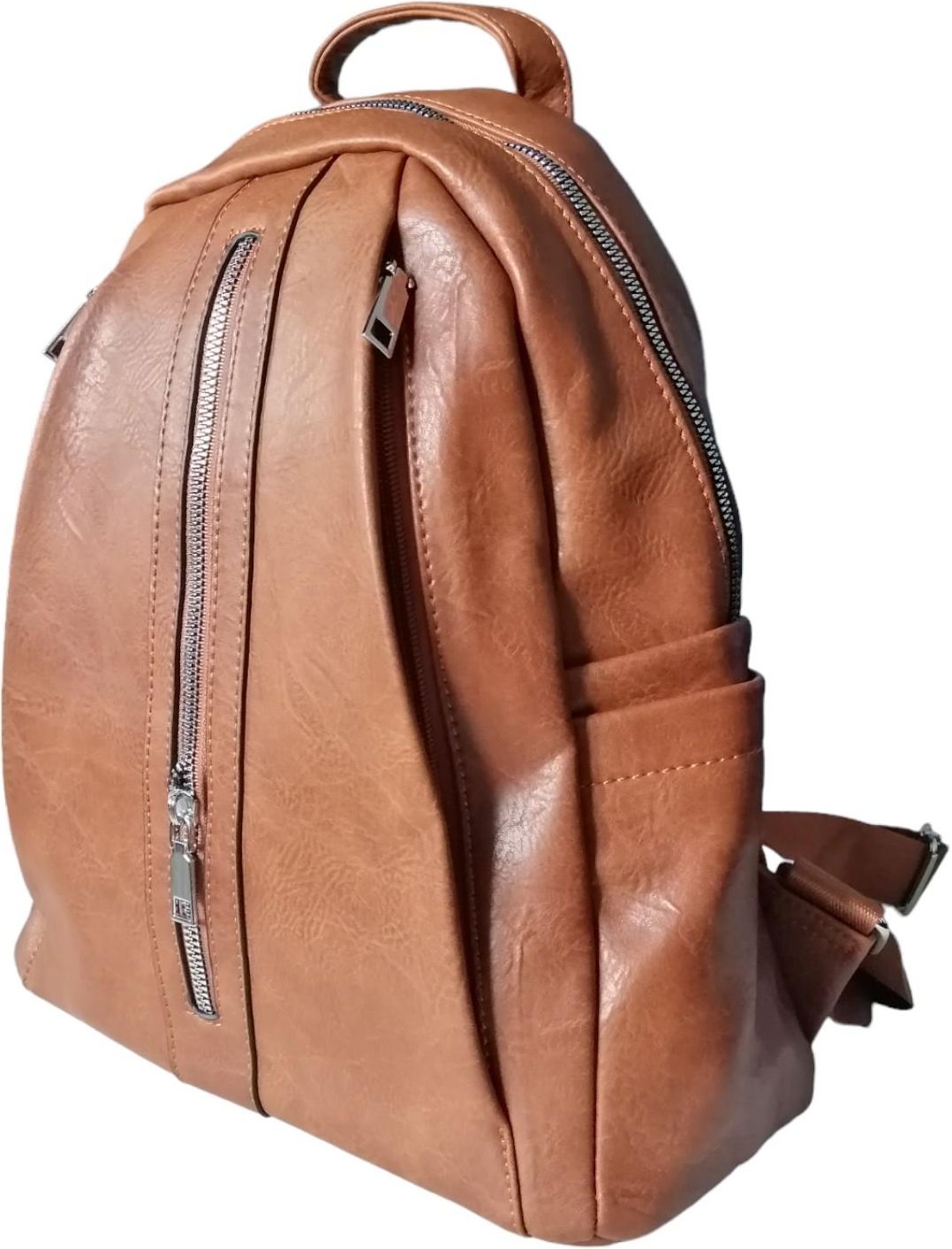 PLECAK DAMSKI - MIEJSKI BRĄZOWY ŚREDNI MODNY PLECAK NA RAMIĘ - Ceny i ...