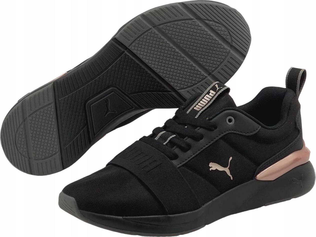 Buty damskie sportowe Puma Rose Plus 38,5 Czarne Trampki Stylowe ...