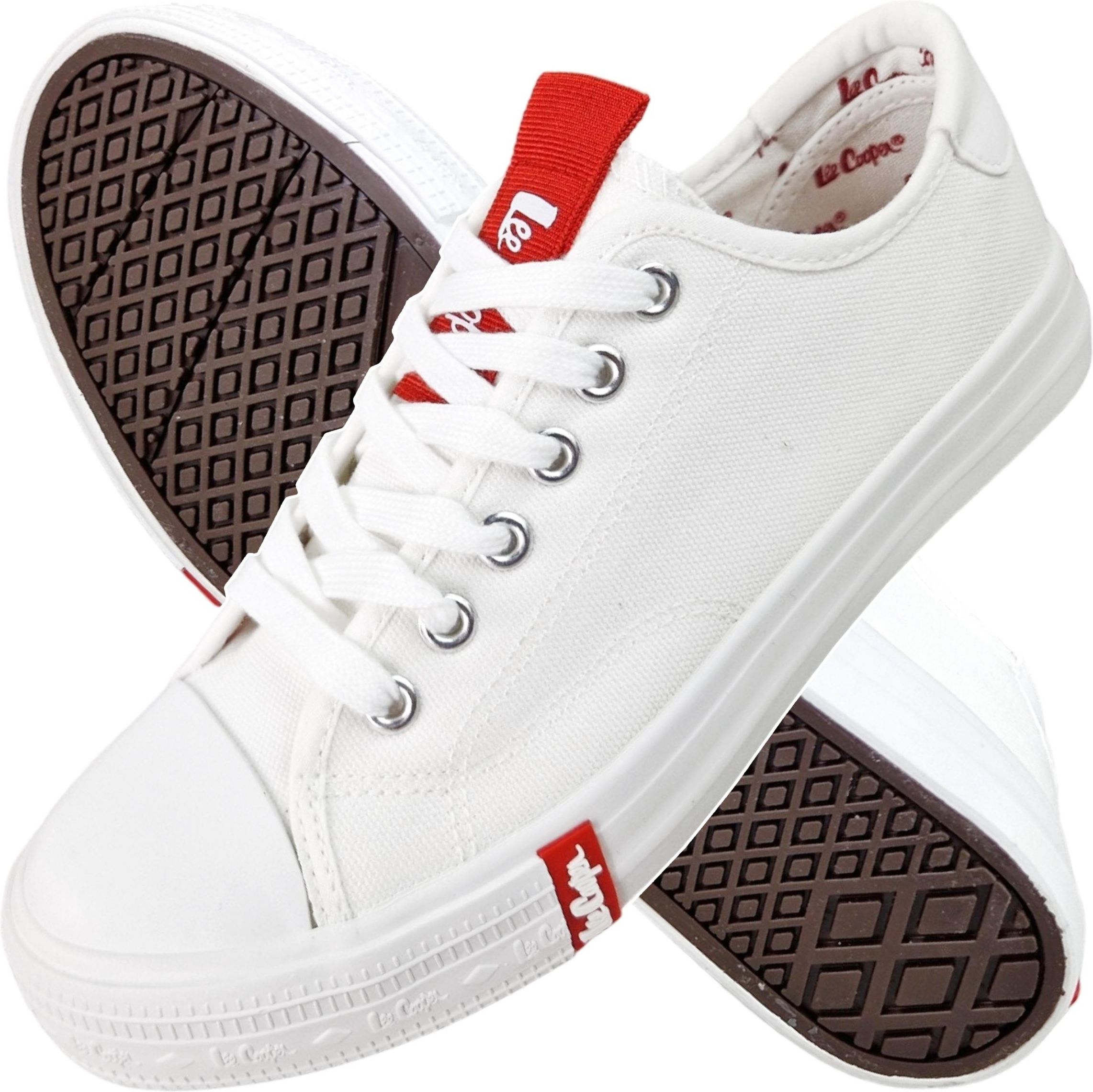 Białe Trampki Damskie Lee Cooper tenisówki Buty Sportowe 2239L r 39 ...