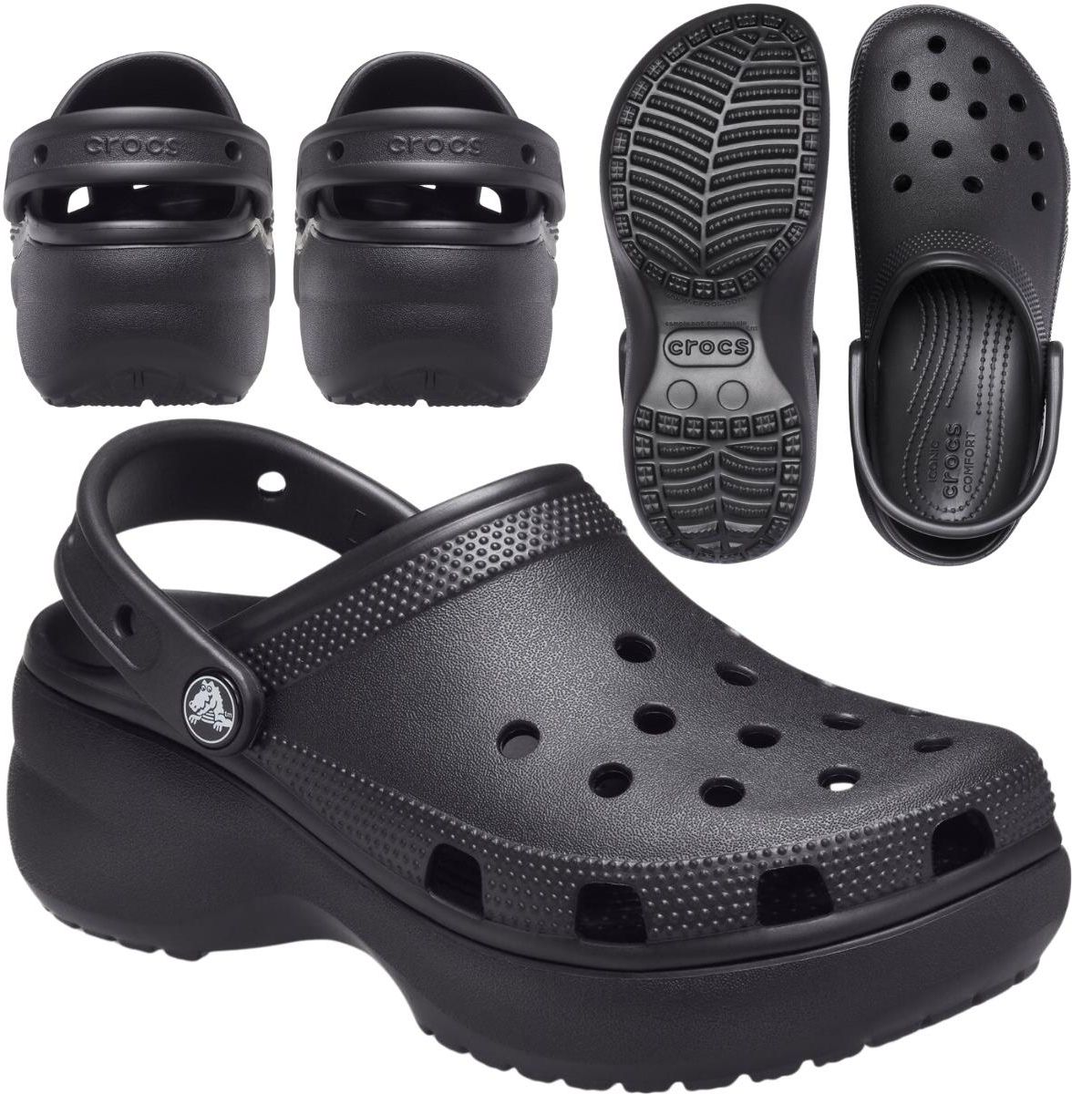 Crocs Damskie Chodaki Piankowe Klapki Lekkie Buty Na Platformie r. 39/ ...
