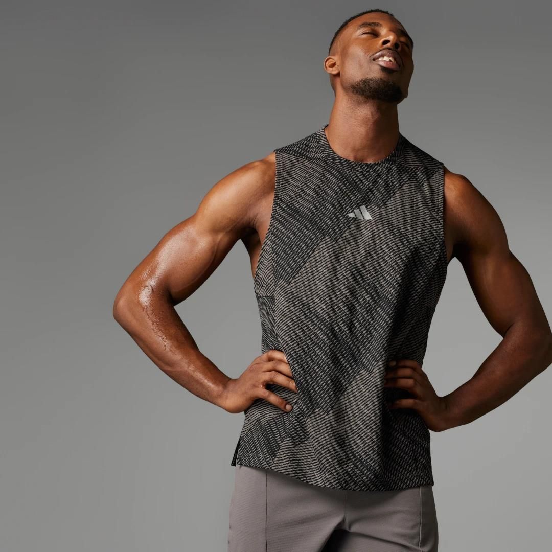 Adidas Designed for Training HIIT Workout HEAT.RDY Print Tank Top ...
