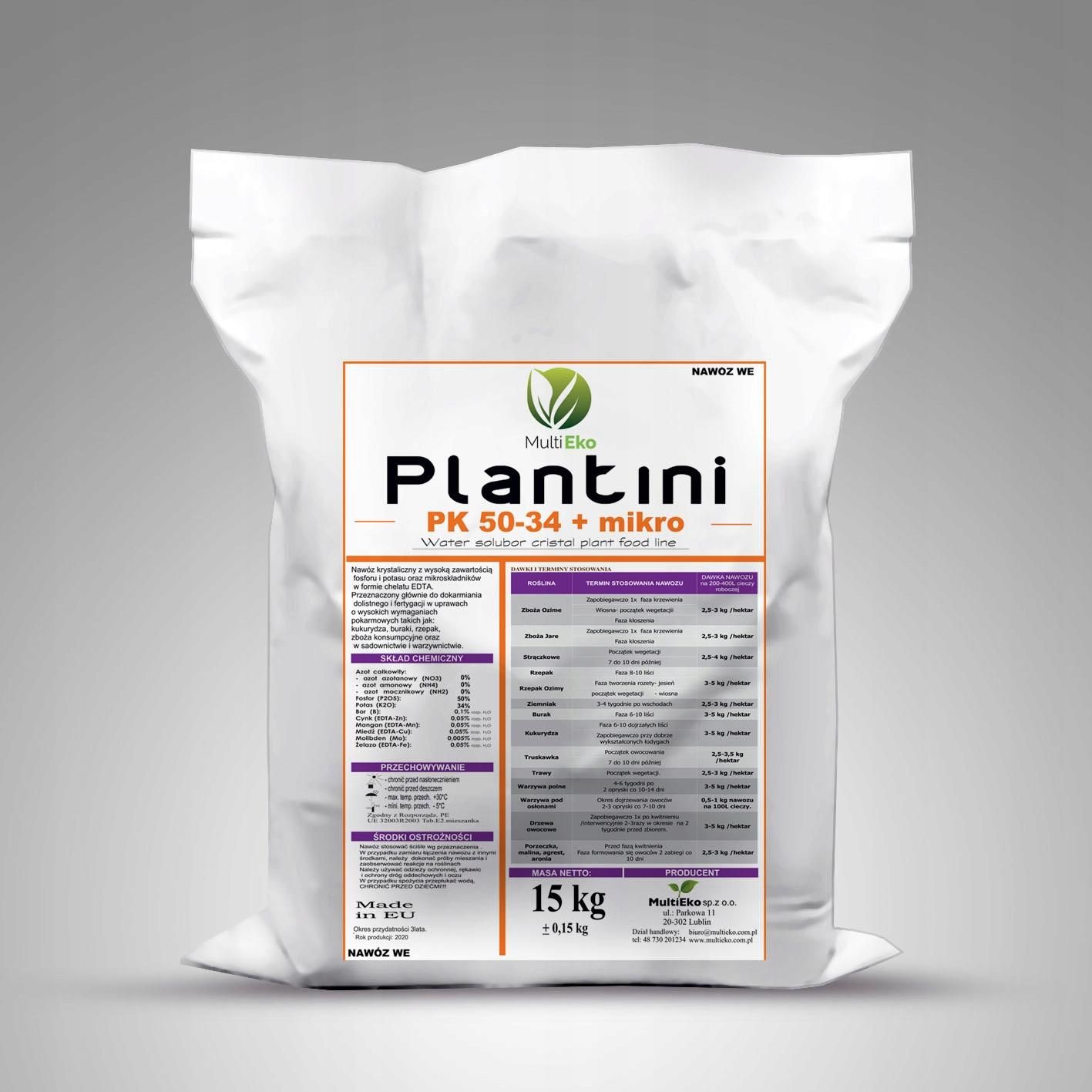 Nawóz Multi Eko Nawóz Krystaliczny Fosfor Potas Pk 50-34+Mikro 3kg - Ceny i opinie - Ceneo.pl