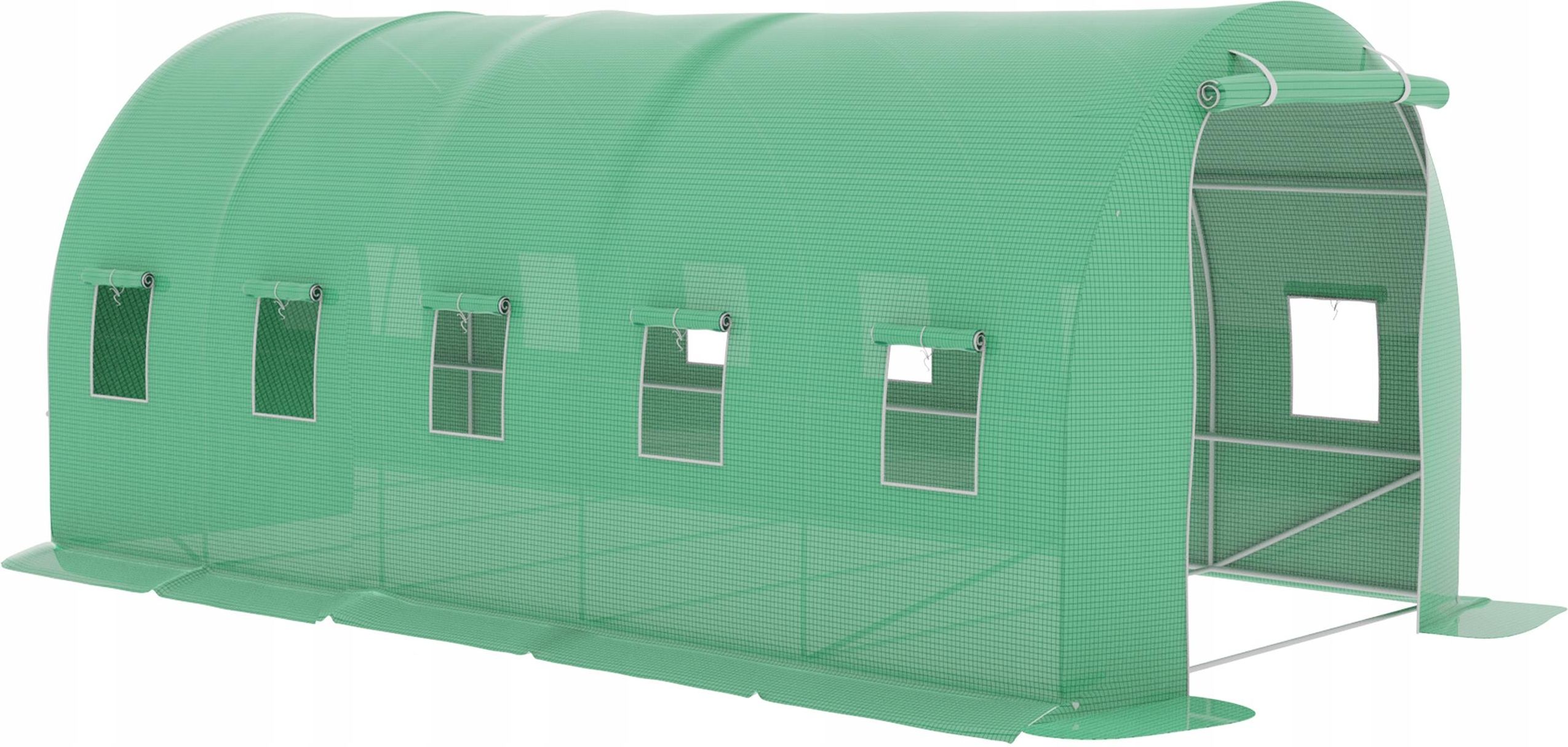 Tunel Ogrodowy Szklarnia Foliowy 5X3X2 15m² Folia Uv-4 Primaveo - Ceny ...