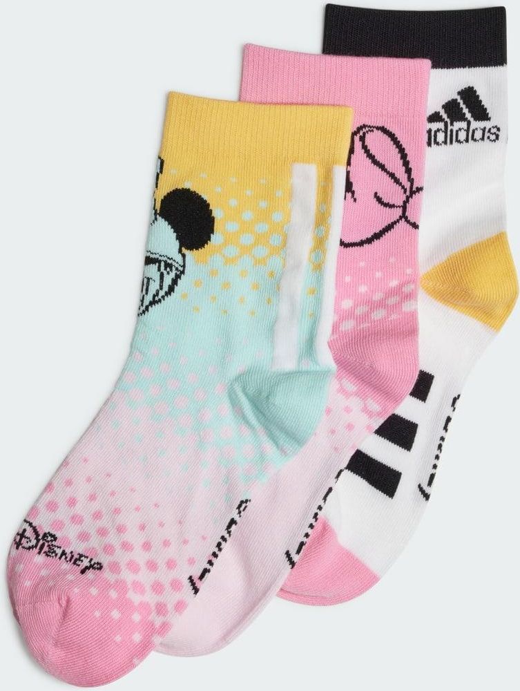 Adidas adidas x Disney Minnie Mouse Socks 3 Pairs Kids IU4852 - Ceny i ...