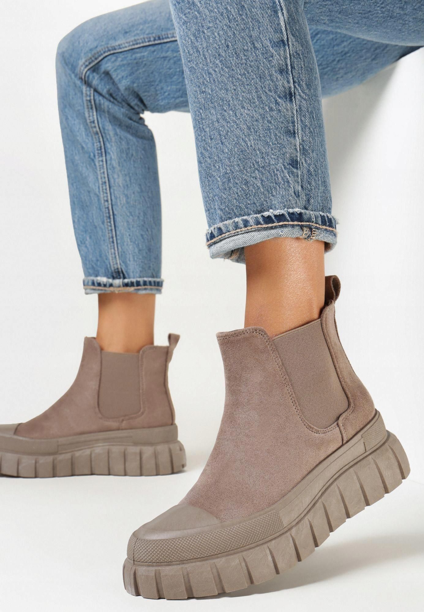 Born2Be Ciemnobeżowe Botki damskie 39 - Ceny i opinie - Ceneo.pl