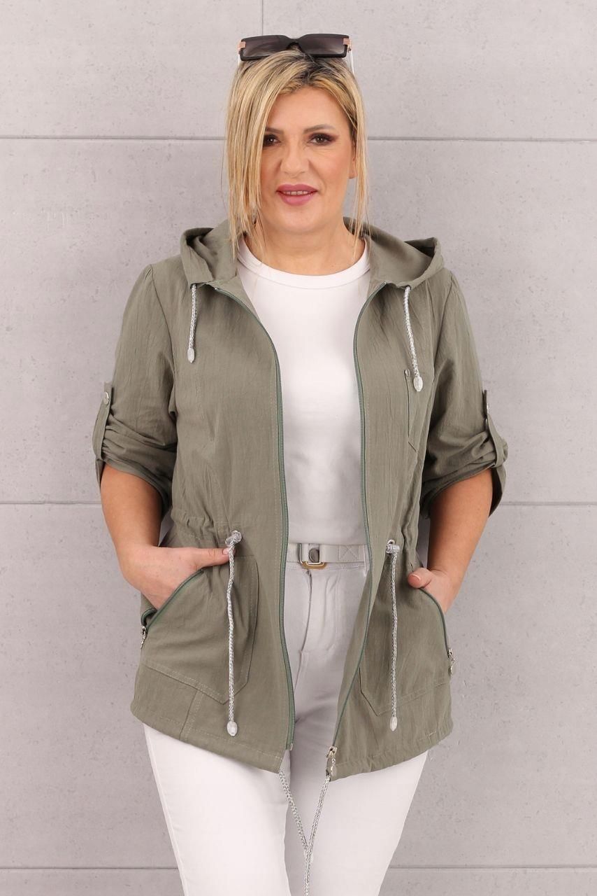 Kurtka Parka Lekka Bawełniana Polski Producent Duże Rozmiary 42-54 ...