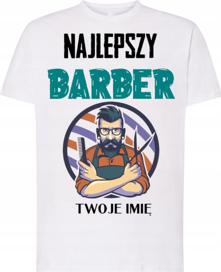 T-Shirt Koszulka Najlepszy Barber Twoje Imię r.XS - Ceny i opinie ...