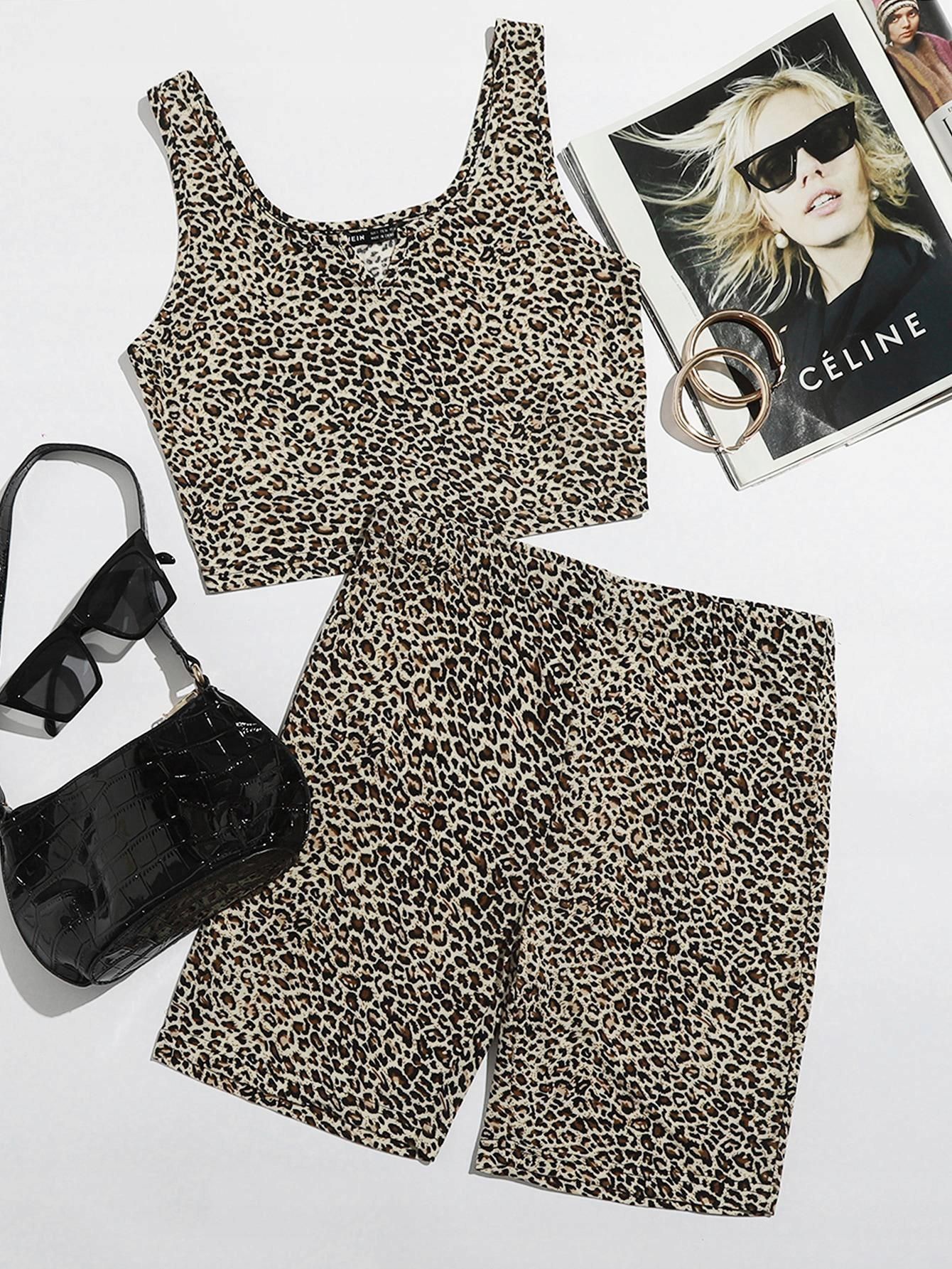 Shein Krótki Top Animal Print D6G Xxj__m - Ceny i opinie - Ceneo.pl