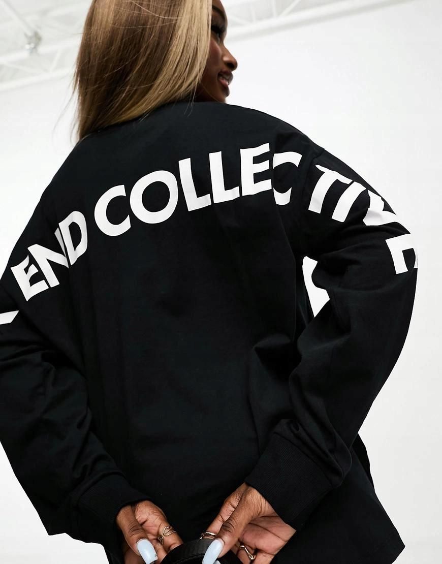 Czarna Luźna Bluzka Długi Rękaw Logo Fji NG7__XXS - Ceny i opinie ...