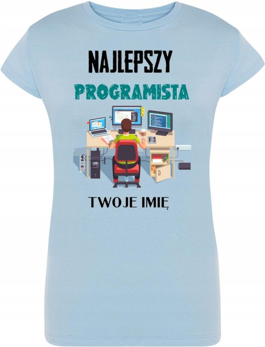 Koszulka Najlepszy Programista Twoje Imię r.S - Ceny i opinie - Ceneo.pl