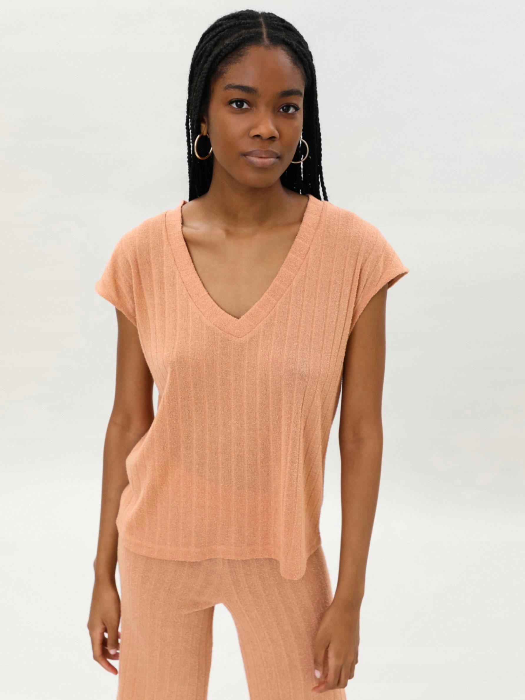 Lefties Top V-neck Tekstura Hbw LT6__M - Ceny i opinie - Ceneo.pl