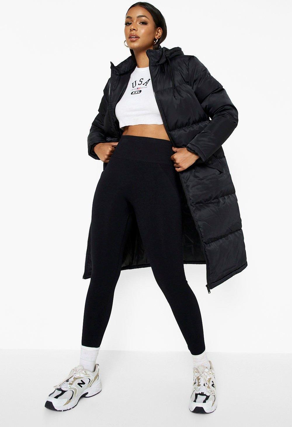 Boohoo mqn czarna pikowana kaptur kurtka XXL - Ceny i opinie - Ceneo.pl