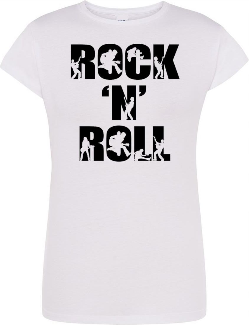 T-Shirt damski nadruk napis Rock’n Roll r.XXL - Ceny i opinie - Ceneo.pl