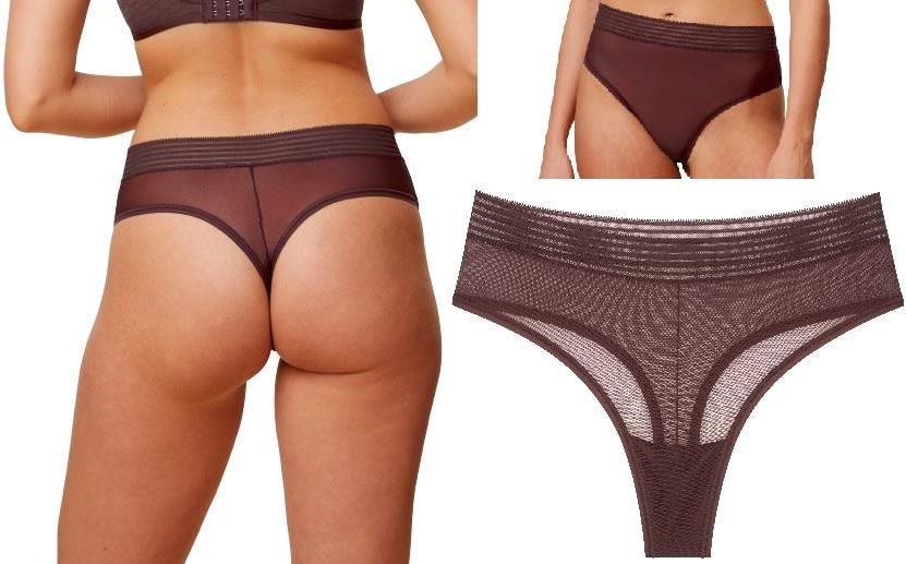 Stringi Majtki damskie Figi Triumph Tempting Sheer Highwaist String S 36 - Ceny i opinie - Ceneo.pl