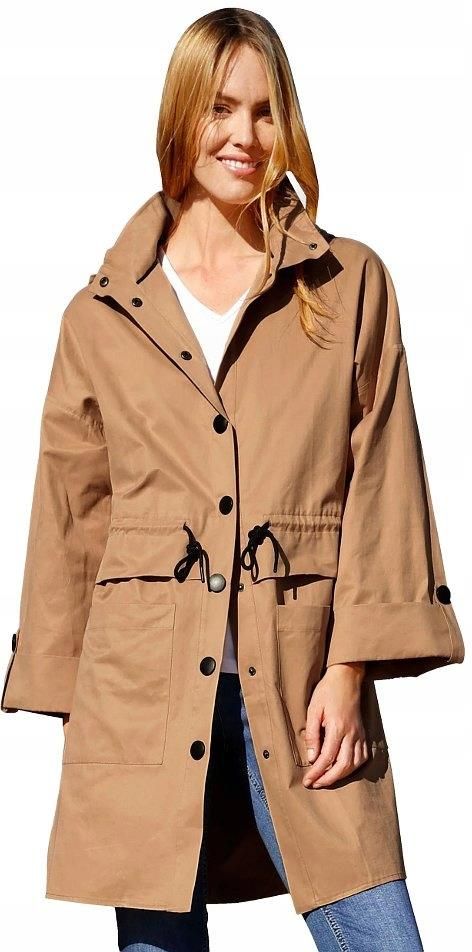 Laura Kent Kurtka Parka Beżowa Plus Size LK03 48 - Ceny i opinie - Ceneo.pl
