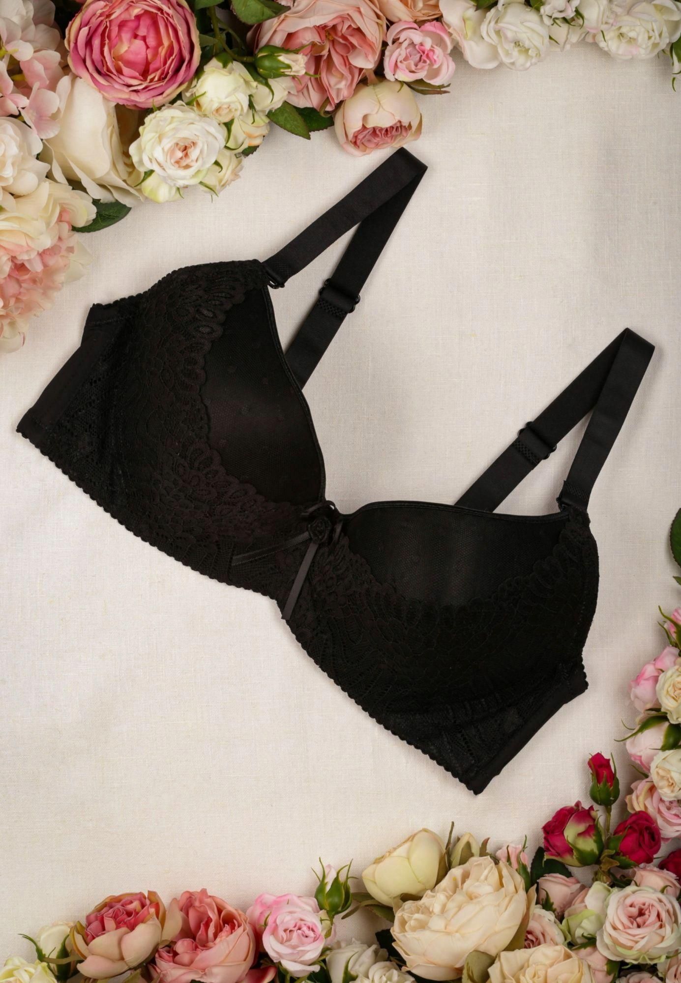 Born2Be Czarny Biustonosz damski 100D Full Cup - Ceny i opinie - Ceneo.pl