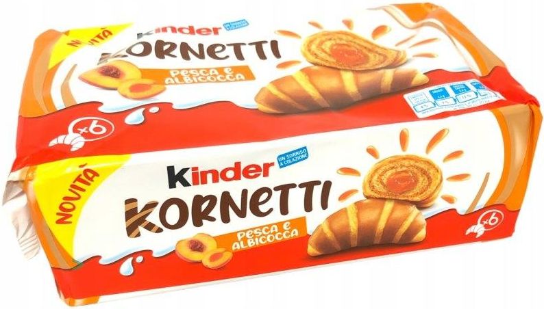 Ferrero Kinder Kornetti Rogaliki Nadziewane Owocowe 252g - Ceny i ...