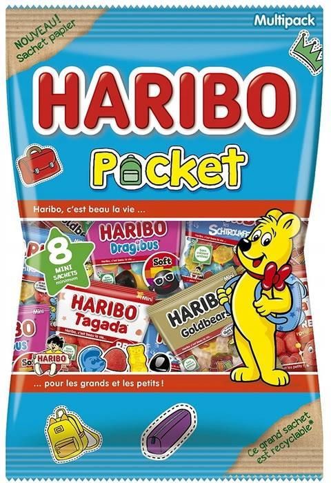 Haribo Pocket Mini Torebki Tagada Dragibus Smerfy Misie 345g - Ceny i ...