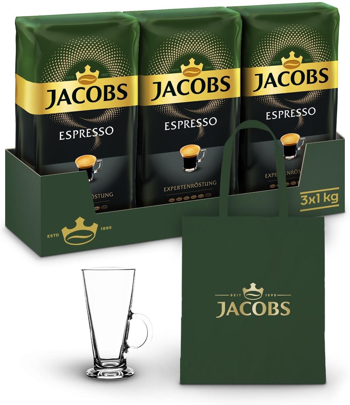 Kawa Jacobs Zestaw Ziarnista Espresso 3X1kg - Ceny i opinie - Ceneo.pl