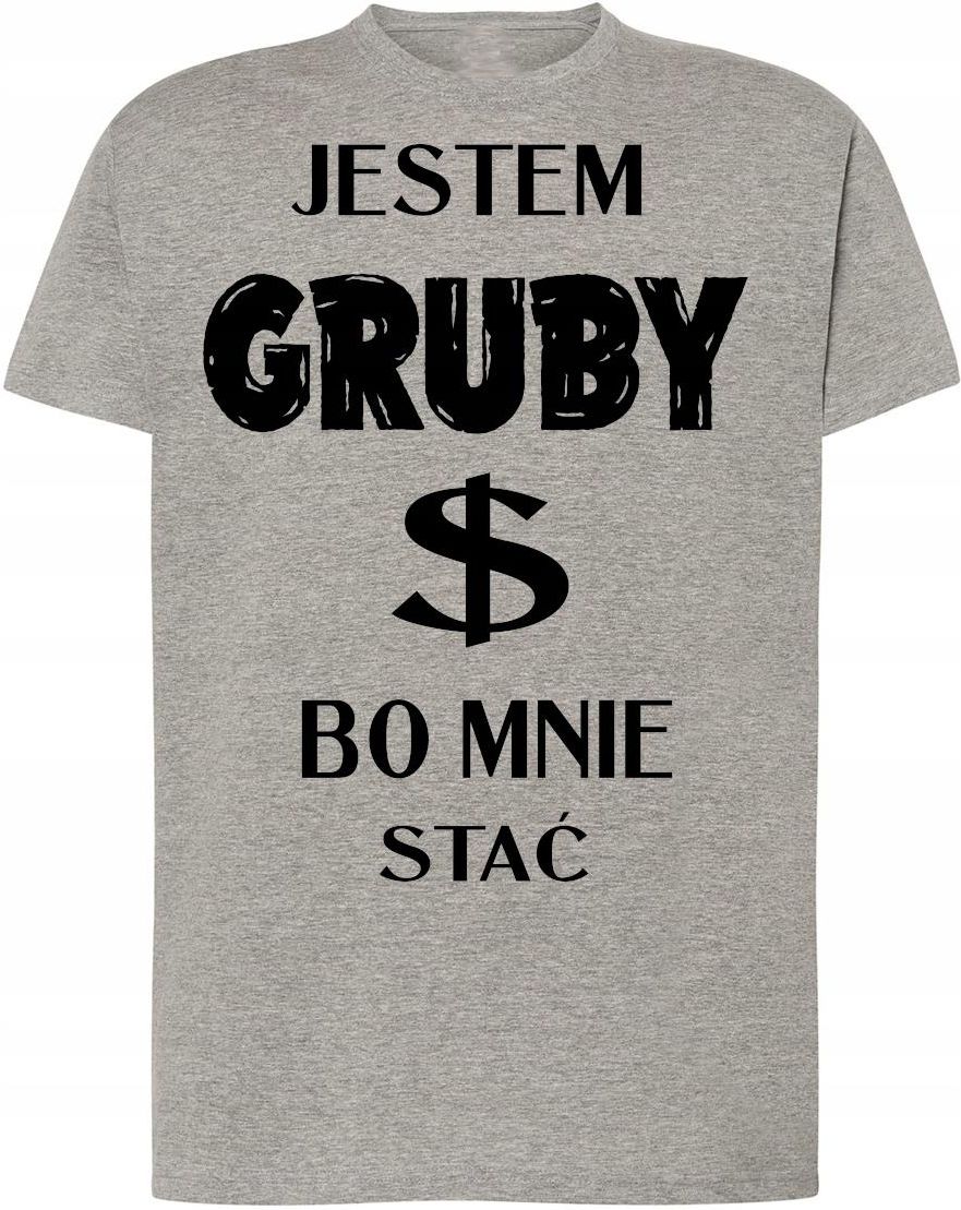 Koszulka Śmieszna Jestem Gruby r.4XL - Ceny i opinie - Ceneo.pl