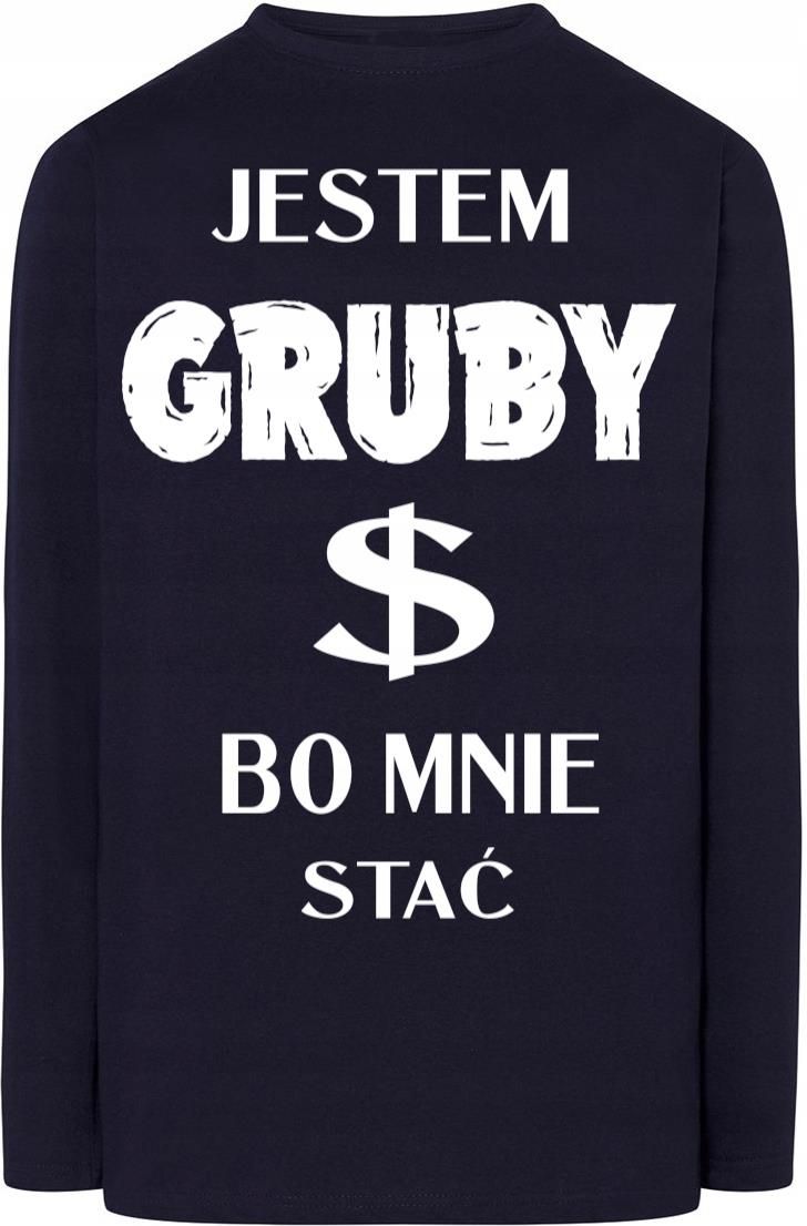 Longsleeve Śmieszny Jestem Gruby r.S - Ceny i opinie - Ceneo.pl