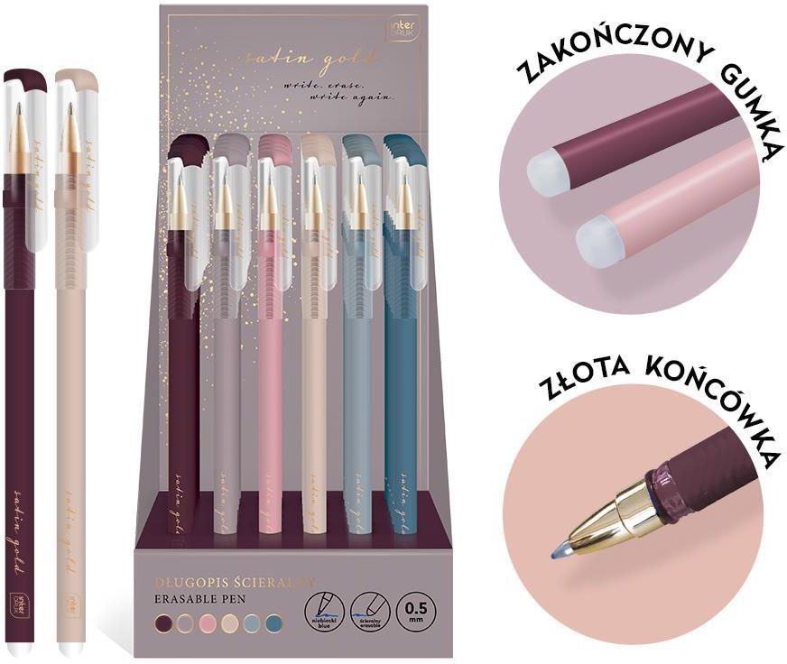 Interdruk Satin Gold Długopis Ścieralny 0,5Mm - Ceny i opinie - Ceneo.pl