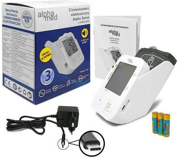Alphamed Alpha Sense C01 Ciśnieniomierz Automatyczny Naramienny 1Szt ...