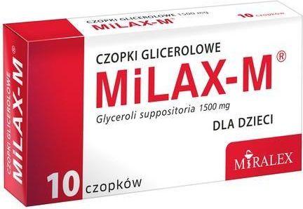 Milax-M Czopki Glicerolowe Dla Dzieci 1500 Mg 10szt. - Opinie i ceny na ...