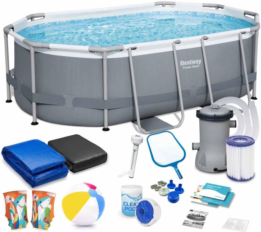 Basen Bestway 305X200X84cm 17W1 5614A - Ceny i opinie - Ceneo.pl