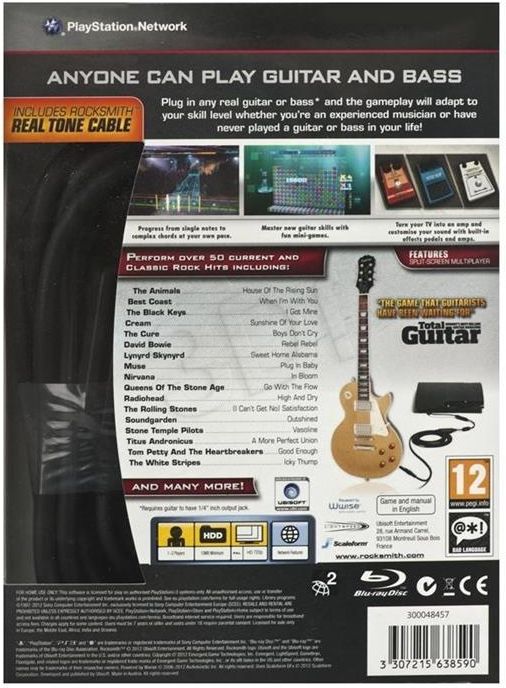 Rocksmith + kabel (Gra PS3) - Ceneo.pl