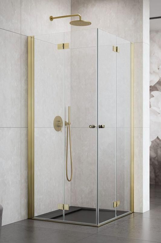Kabina prysznicowa Radaway Nes KddB 90x90 Szczotkowane Złoto ...