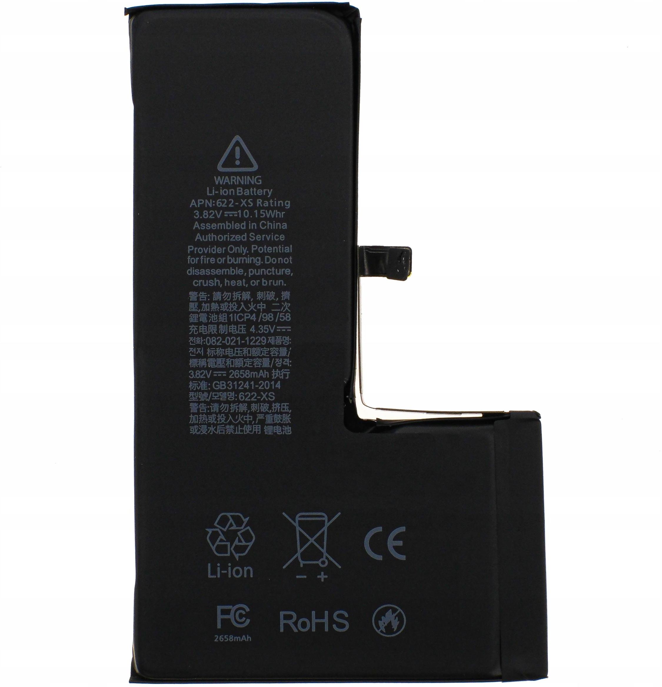 Bateria Bateria do iPhone Apple XS (2018) z oryginalną taśmą Rhinocell ...