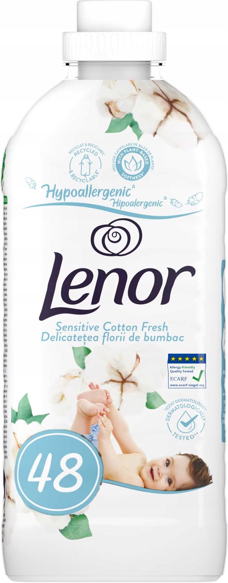 Lenor Sensitive Cotton Fresh płyn do płukania 1200ml - Opinie i ...