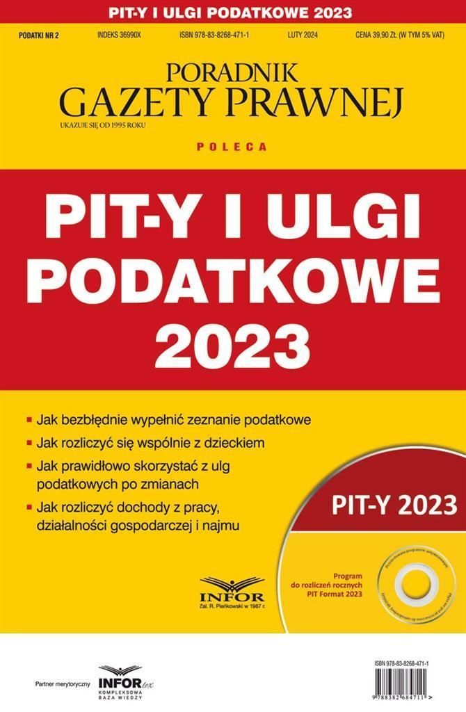 Pit-y i ulgi podatkowe 2023. Podatki 2/2024 - Ceny i opinie - Ceneo.pl